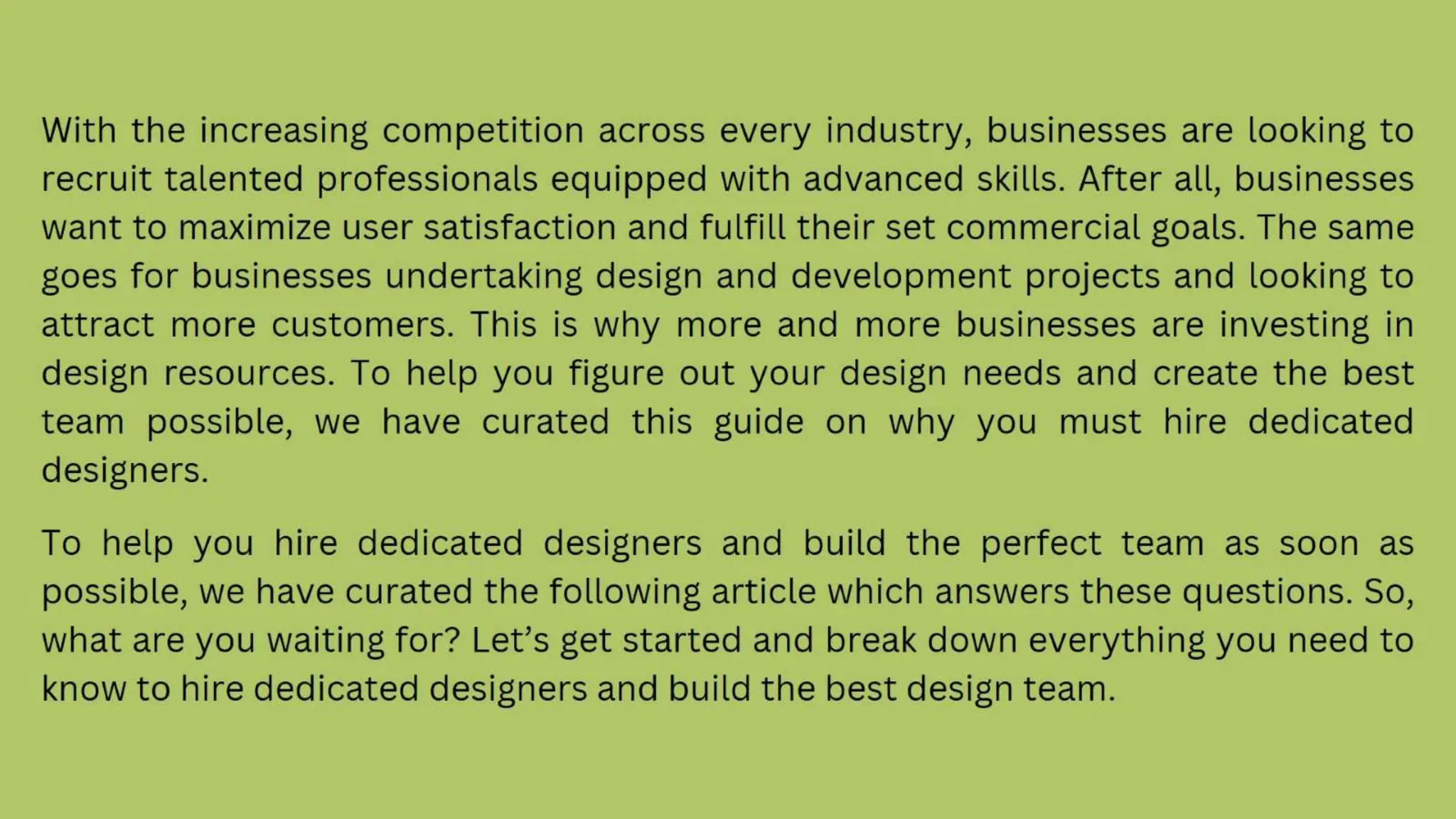 The Complete Guide to Hire Dedicated Developers | PPTX