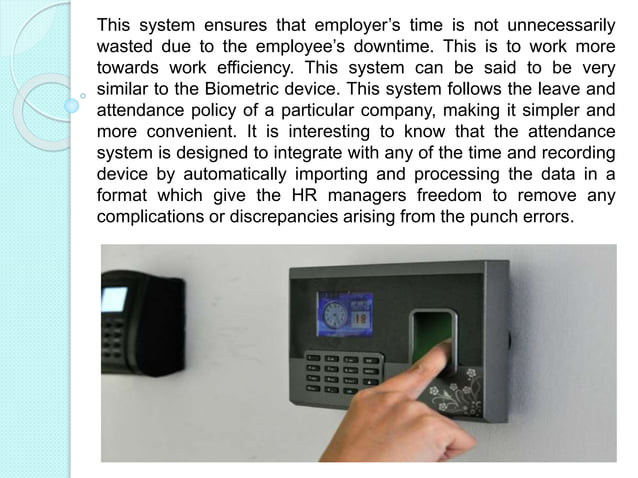 Importance of Employees Attendance System | PPT | Free Download