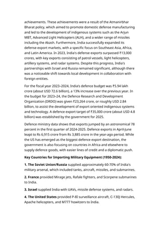 Why is it important to strengthen defence field - atmanirbharta in defence | DOCX