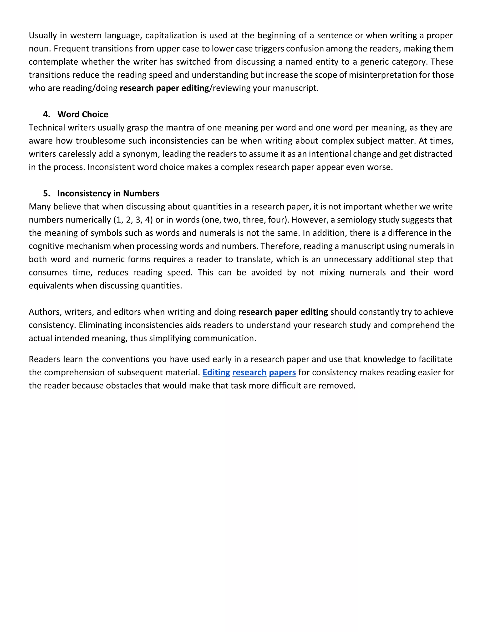 Why is it necessary to maintain consistency in academic writing | PDF