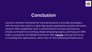 Why is Laravel the best framework for startups? | PPT