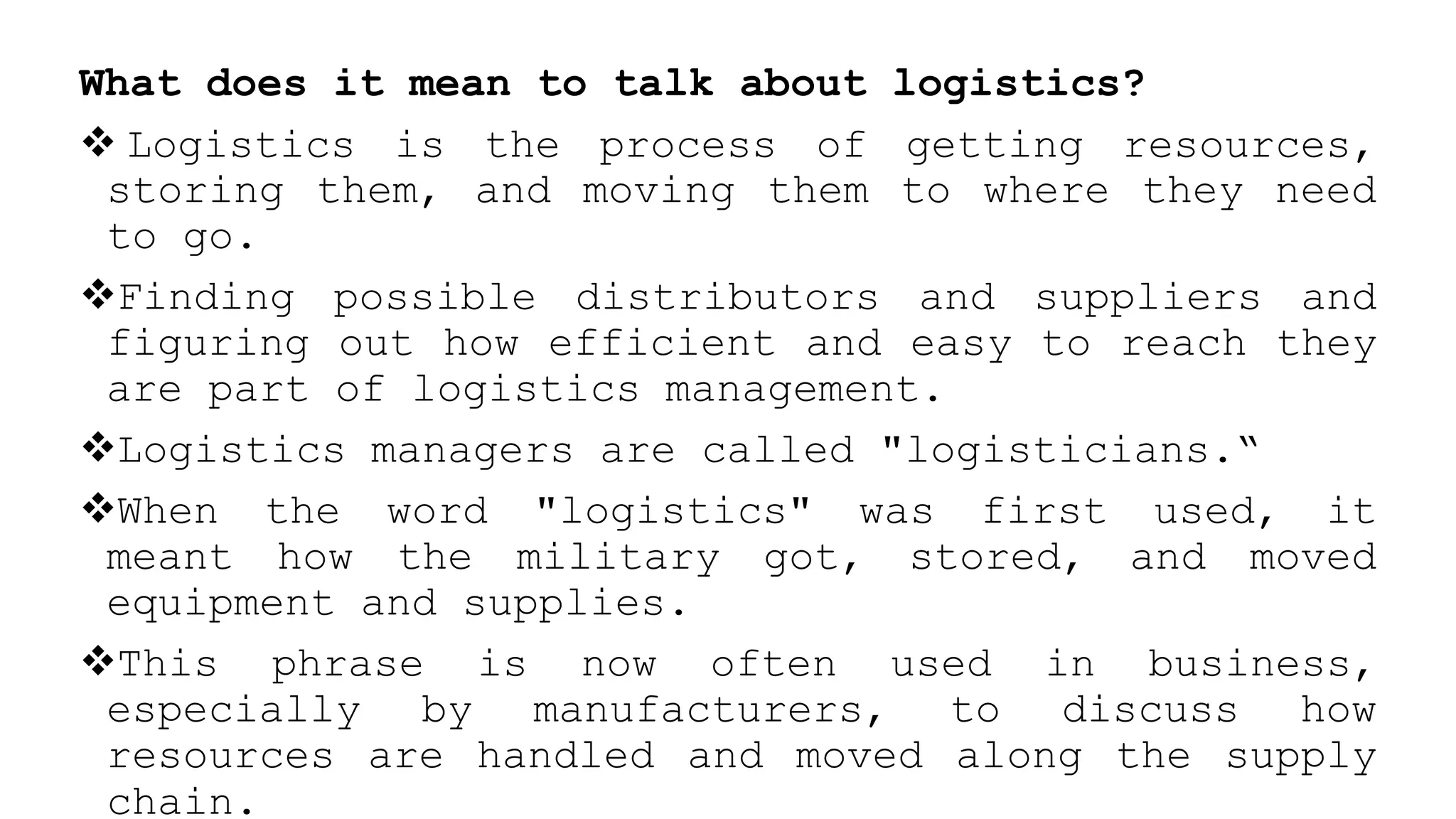 Why is logistics important by G Nagarajan.pptx