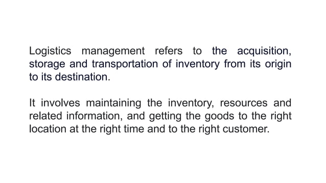 Why is logistics important by G Nagarajan.pptx