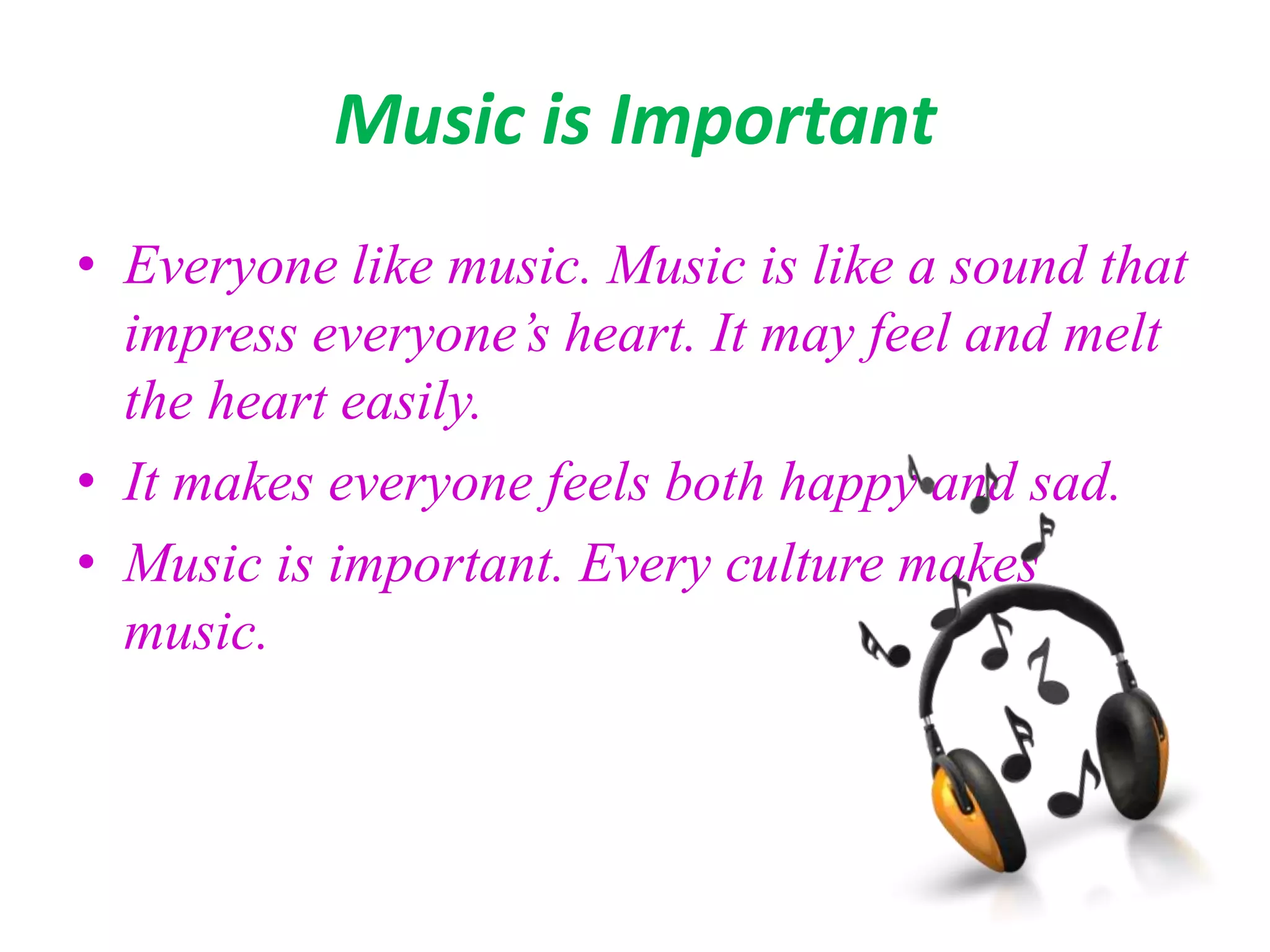 Why is Music Important? | PPTX