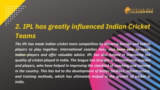 The Impact of IPL on Indian Cricket | PDF