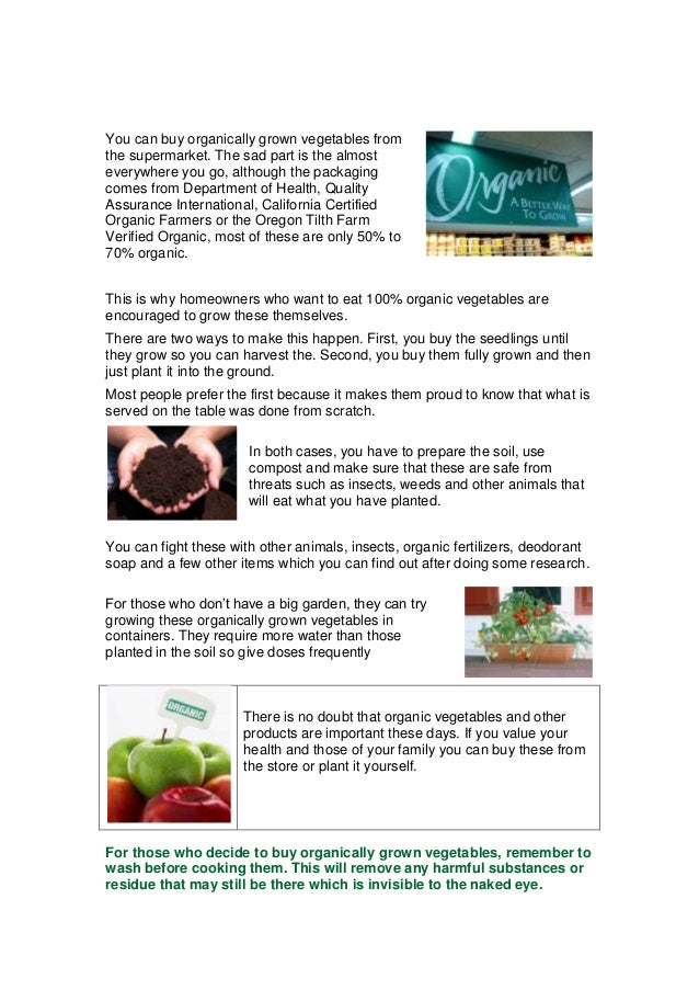 Why is organic vegetable gardening so important these days