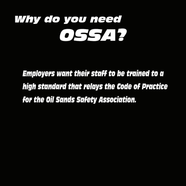 Why OSSA Training | PDF