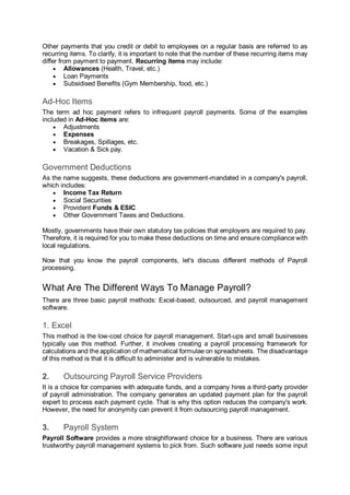 5 Reasons - Payroll System Important for All Companies | PDF