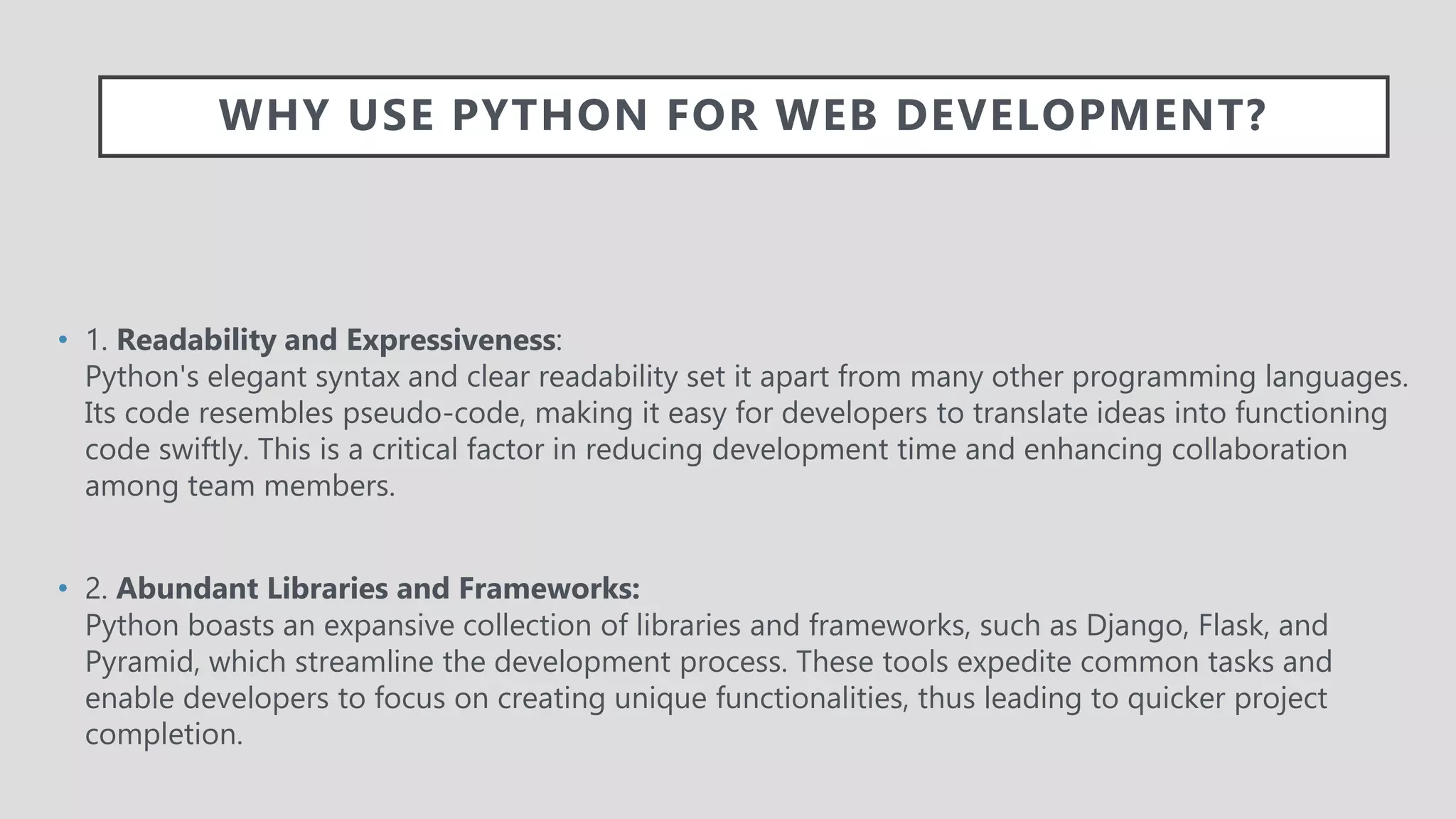 Why is Python preferred over other Programming languages pptt.pptx Why is Python preferred over other Programming languages pptt.pptx