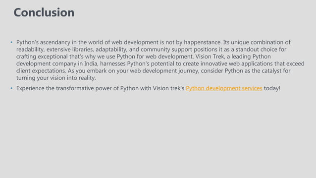 Why is Python preferred over other Programming languages pptt.pptx Why is Python preferred over other Programming languages pptt.pptx