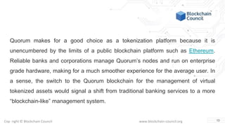 Why is quorum blockchain tokenizing gold bars | PPT
