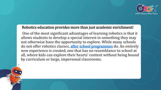 Why is Robotics Important? | PPTX