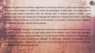 Why Is Rust Gaining Traction In Recent Years? | PPT