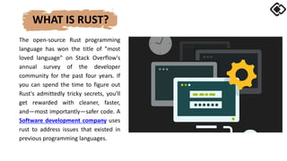 Why Is Rust Gaining Traction In Recent Years? | PPT