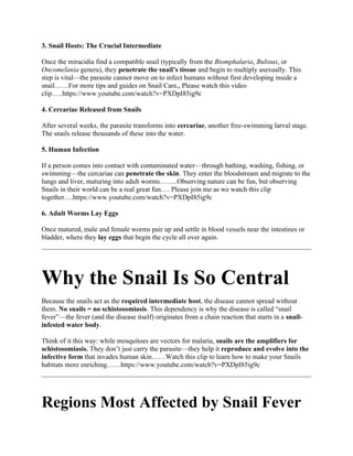 WHY IS SCHISTOSOMIASIS CALLED SNAIL FEVER..docx