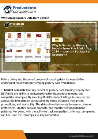 Why Is Scraping Grocery Details from the Blinkit App 2024 Important for Market Research.pptx