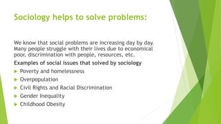 Why is sociology important | PPTX