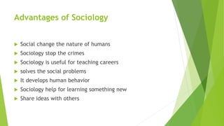 Why is sociology important | PPTX