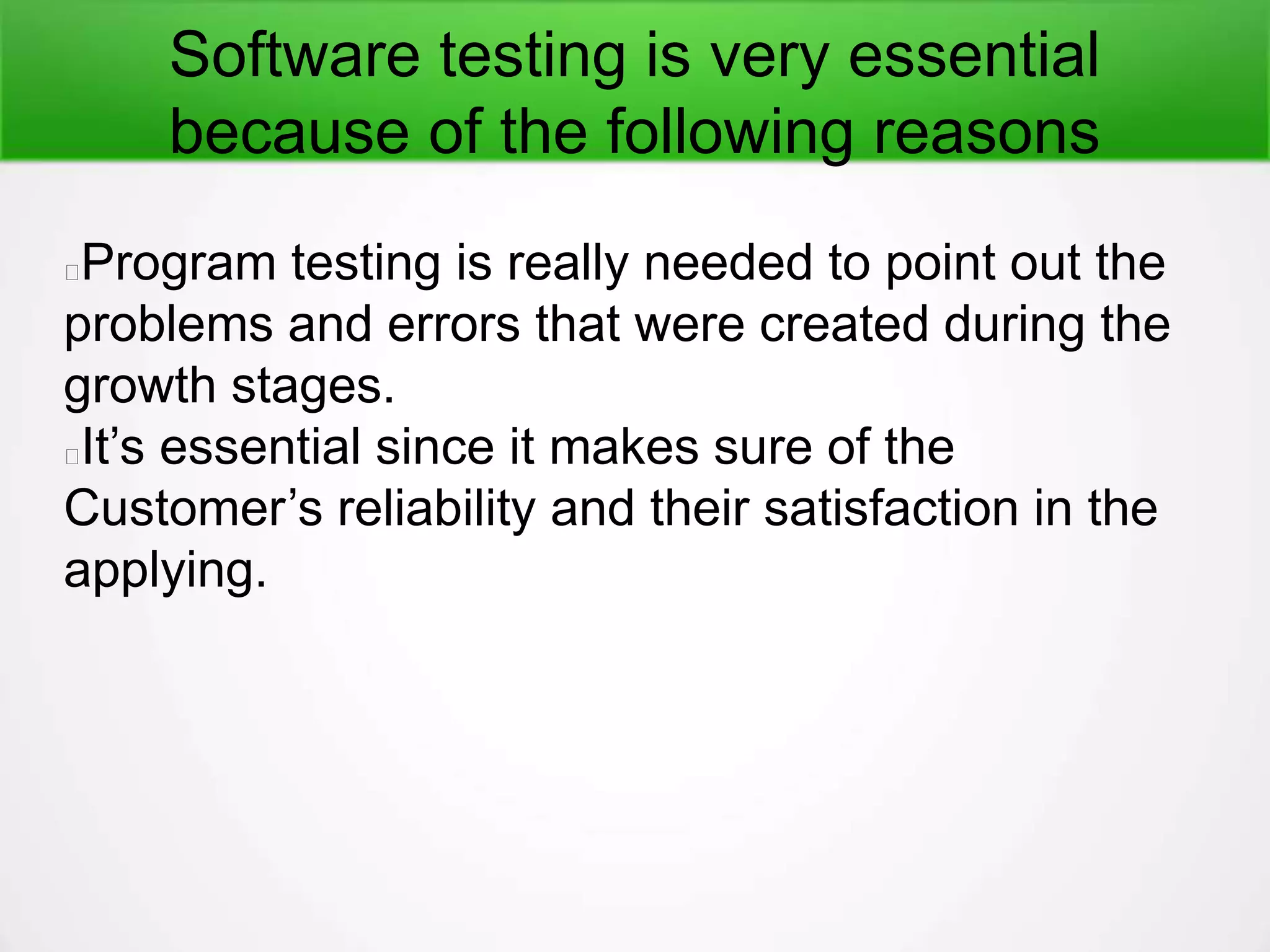 Why is software testing important? | PPTX