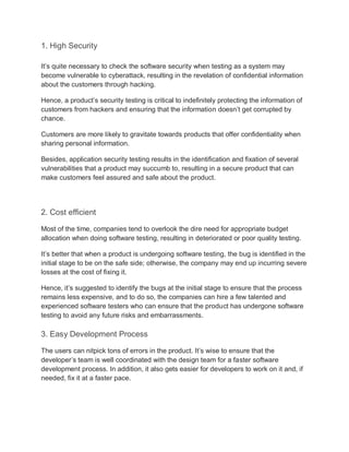 Why is software testing important | PDF