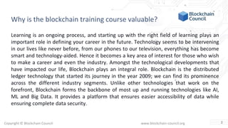 Why is the blockchain training course valuable | PPT