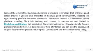 Why is the blockchain training course valuable | PPT