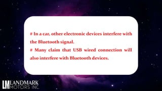 Why is the Bluetooth of the Car not Connecting Properly | PPT