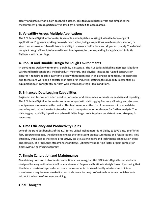 Why is the RDI Series Digital Inclinometer a Must-Have for Engineers ...