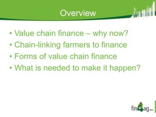 Why is the time ripe for a revolution in agri value chain finance | PPT