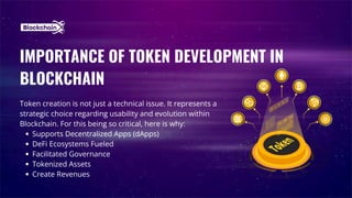 Why is token development important in the blockchain ecosystem? | PDF