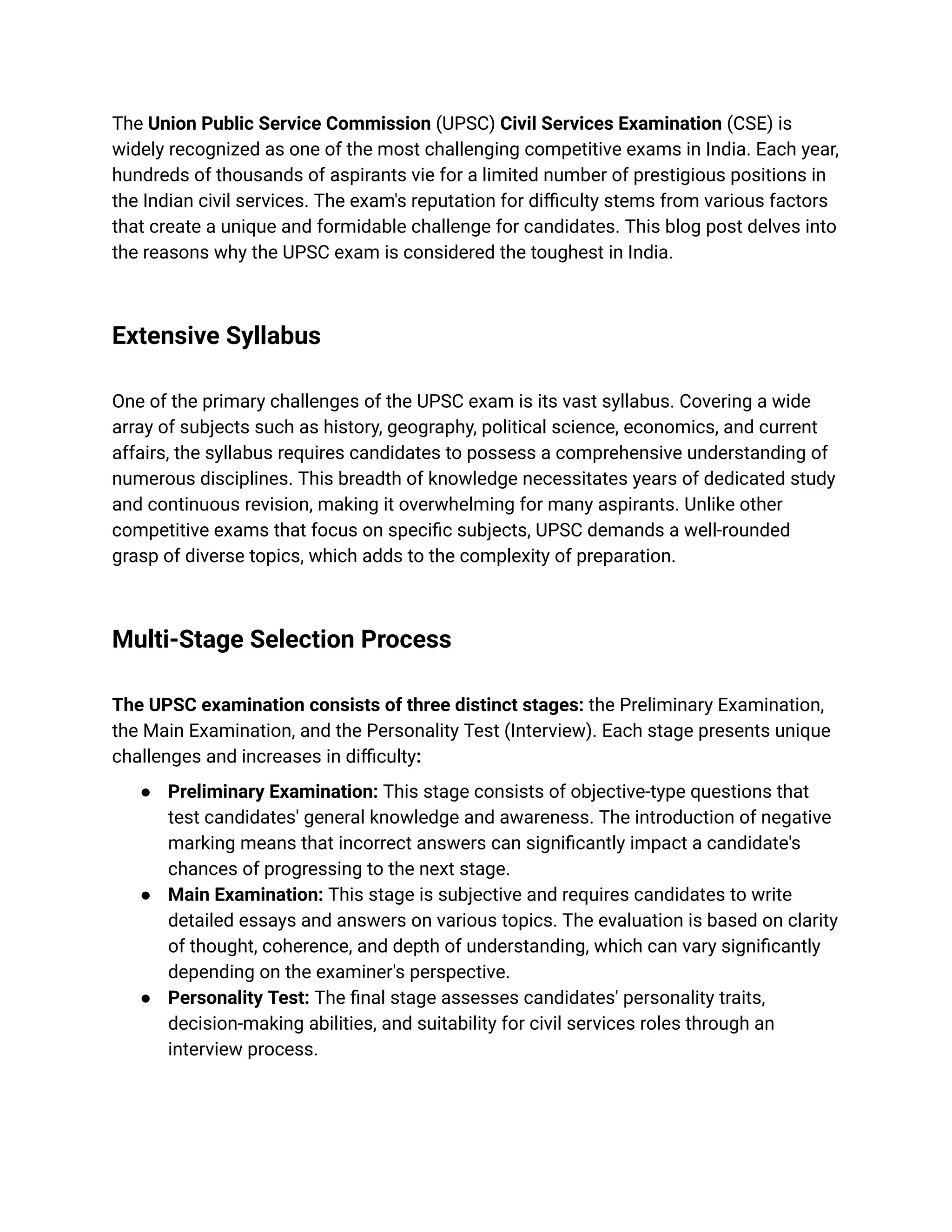Why Is UPSC The Toughest Exam | KGS Store | PDF