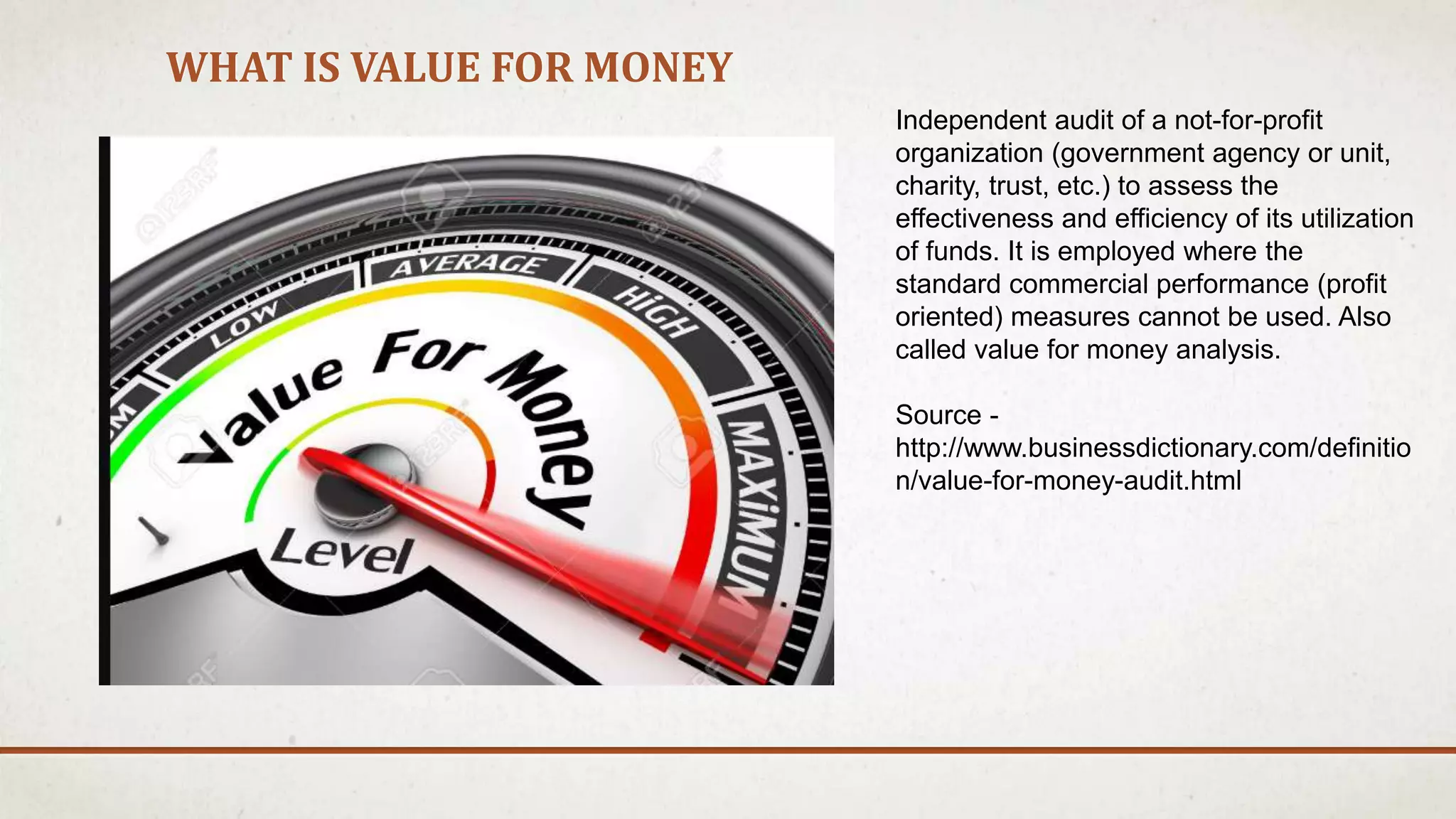 Why is value for money important to government | PPTX