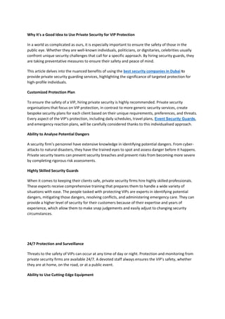 Why It's a Good Idea to Use Private Security for VIP Protect.pdf