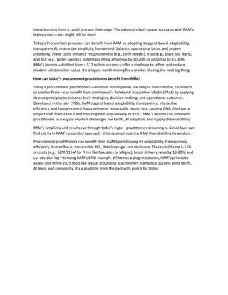 Why Ivalua: A Relational Acquisition Model (RAM 2025) Comparison | PDF