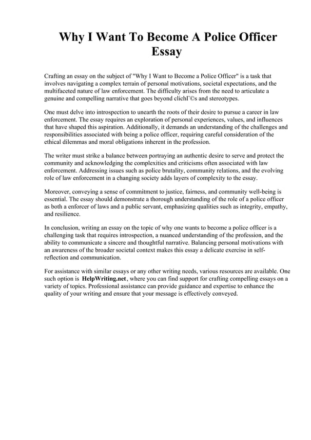 Why I Want To Become A Police Officer Essay.pdf