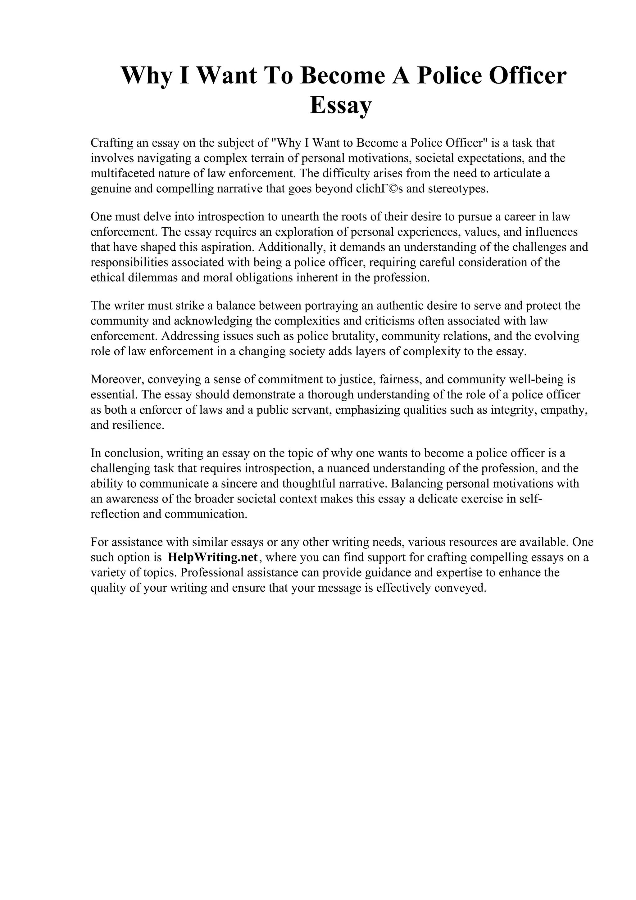 Why I Want To Become A Police Officer Essay.pdf