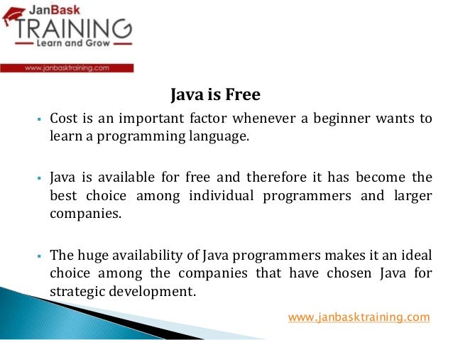 Why java is easy to learn