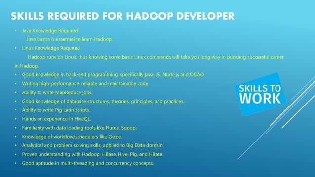 Why Java Professionals Should Learn Hadoop | PPT