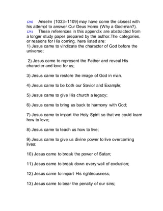 Why Jesus came ! | DOCX