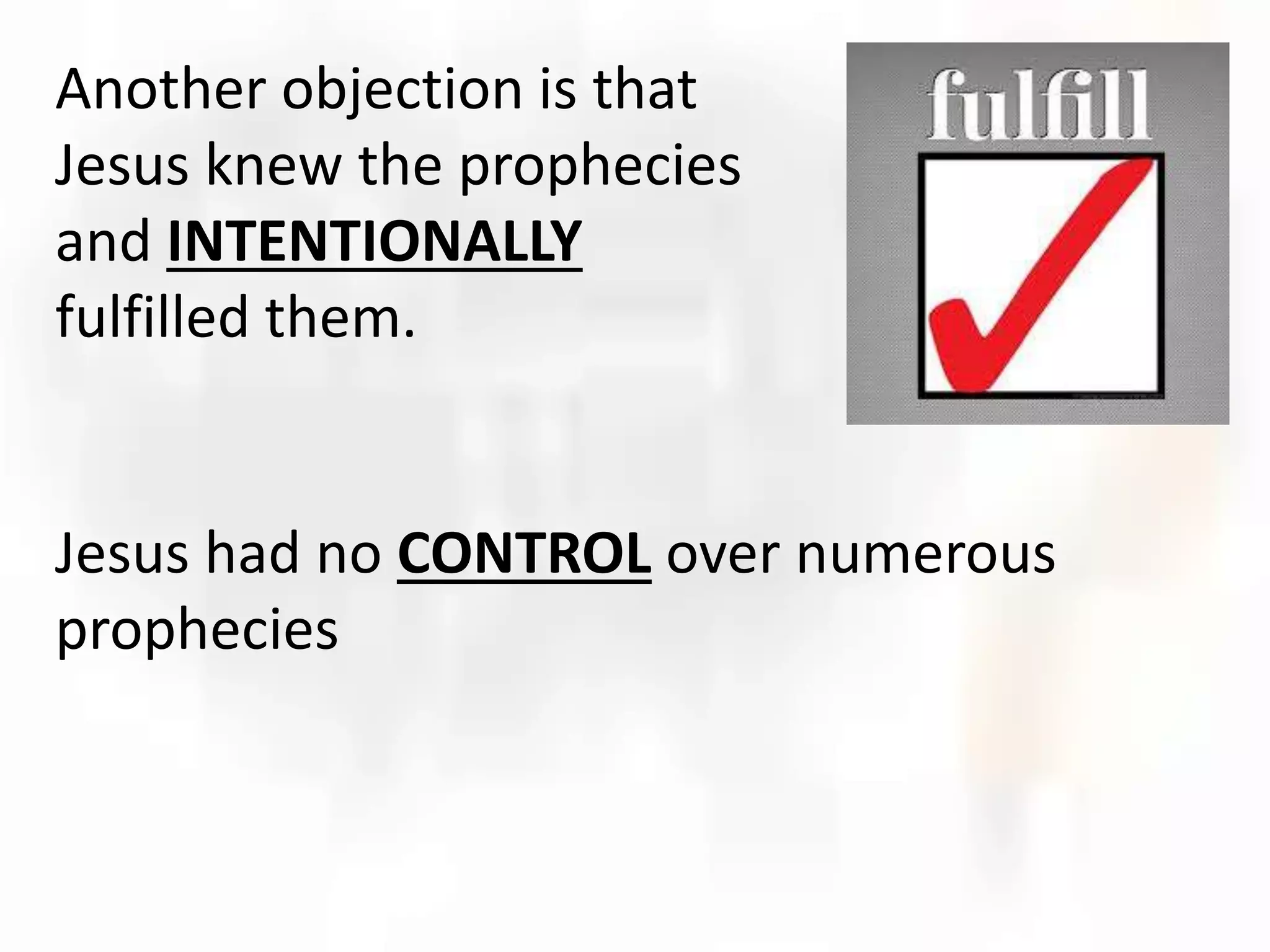 Why Jesus part 4 (Fulfilled Prophecy) | PPT
