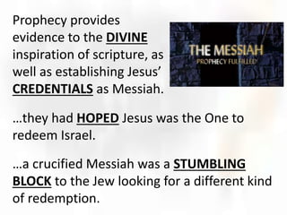 Why Jesus part 4 (Fulfilled Prophecy) | PPT