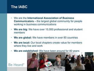 Why join iabc uk professional and corporate members | PPT