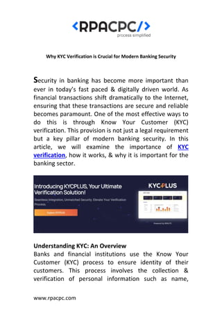 Why KYC Verification is Crucial for Modern Banking Security.docx