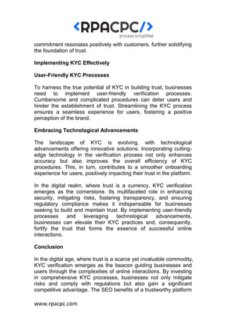 Why KYC Verification Is the Cornerstone of Trust.docx