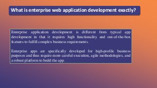 Why laravel is best for enterprise web application? | PPT