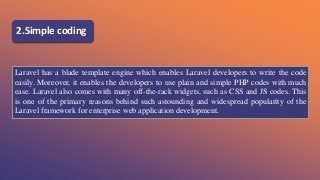 Why laravel is best for enterprise web application? | PPT