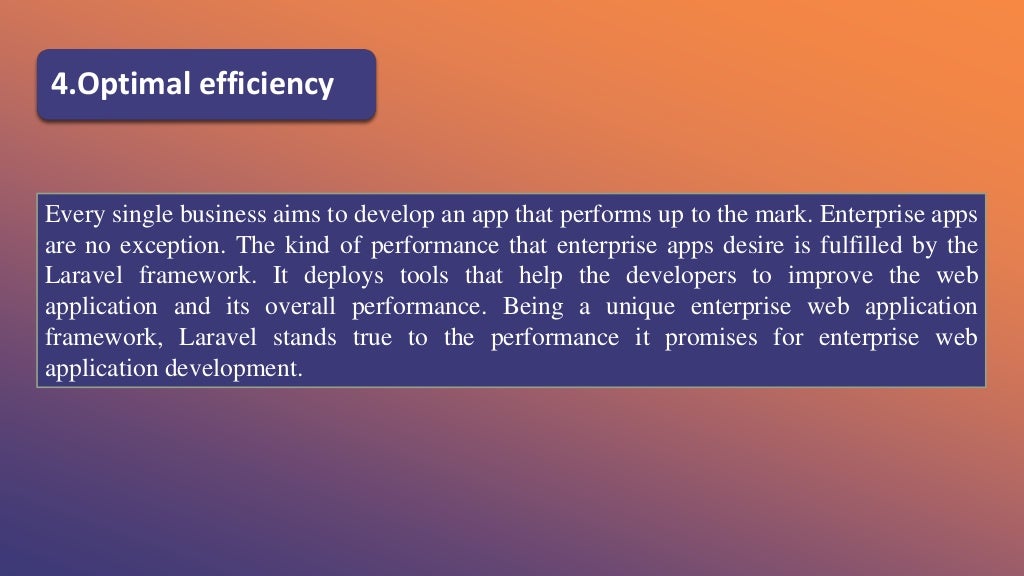 Why Laravel Is Best For Enterprise Web Application Ppt