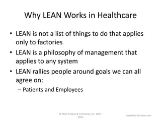 Why Lean is Not Mean in Healthcare | PPTX