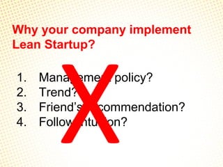 Brief Reasons Why You Must Adopt/ Adapt Lean Startup | PPT