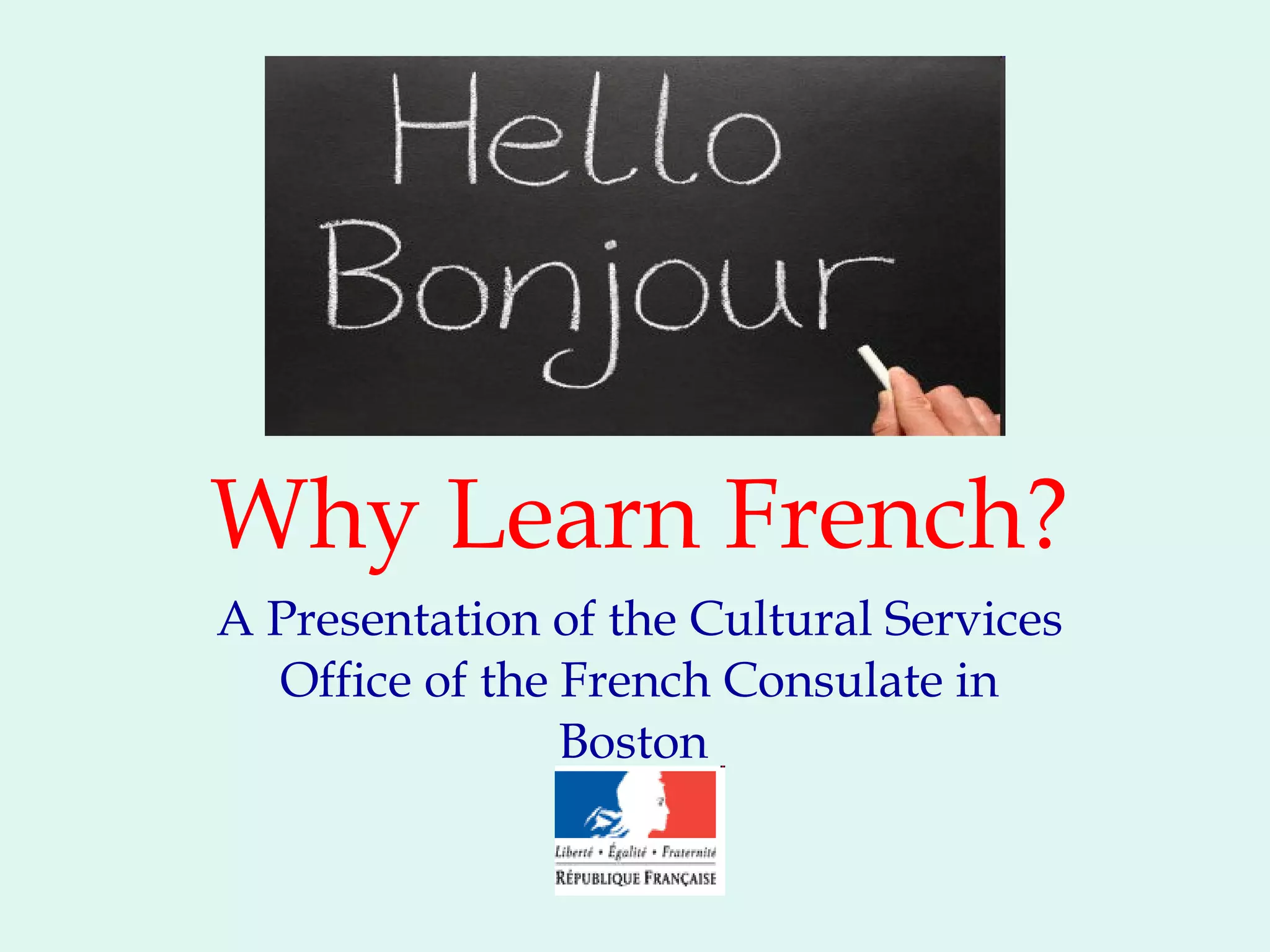 Why Learn French | PPT